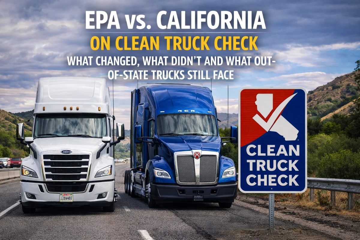 EPA vs. California on Clean Truck Check: What Changed, What Didn’t, and ...