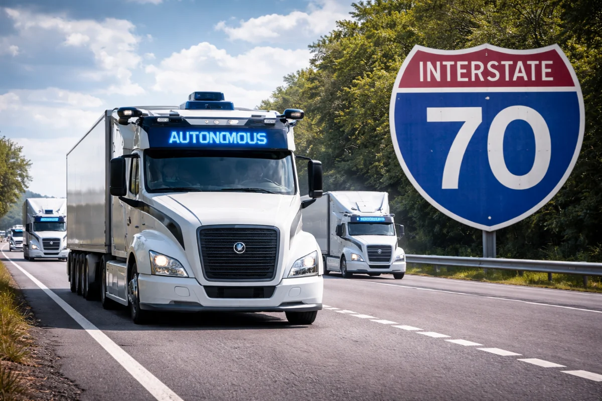 I-70 Autonomous Truck Corridor Adds Three Freight Trucks | Freight ...