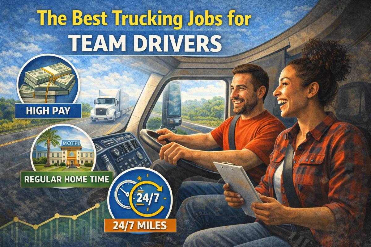 The Best Trucking Jobs for Team Drivers | Freight Relocators Trucking ...